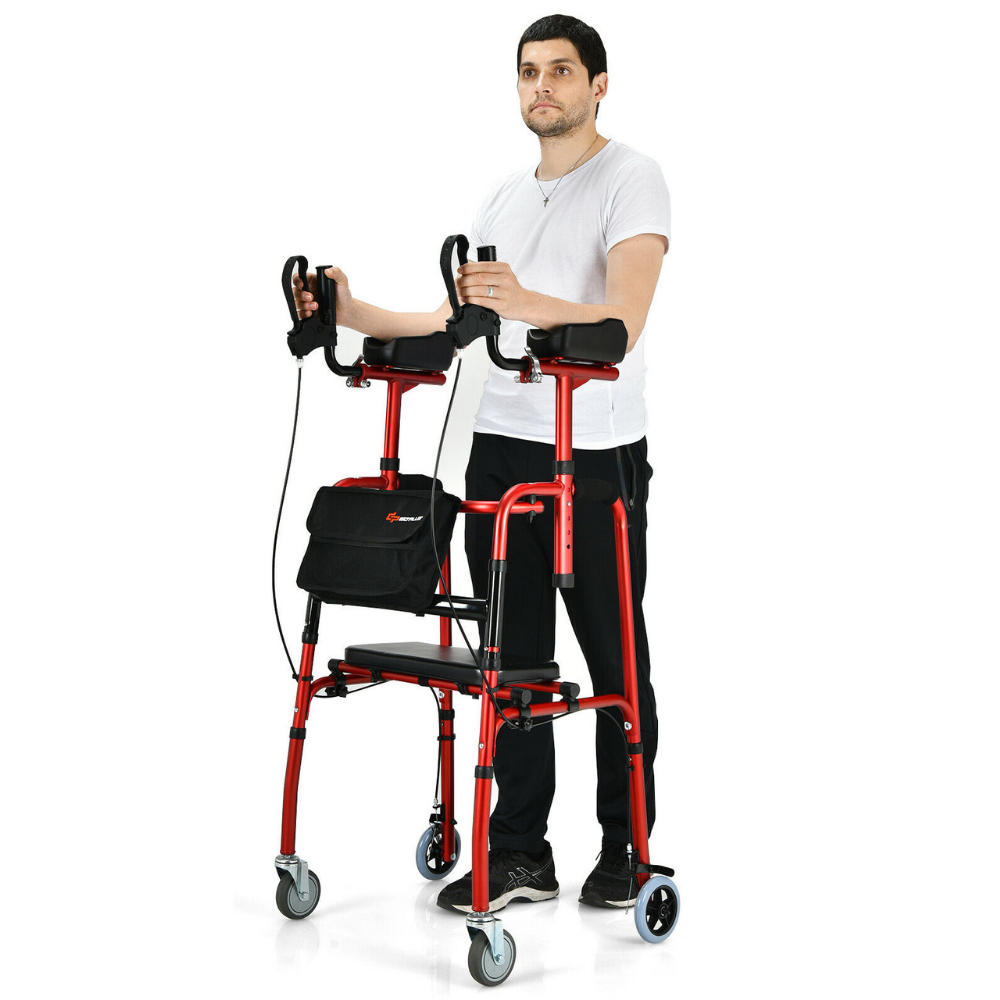Heavy Duty Full Body Support Upright Standup Senior Straight Walker ...