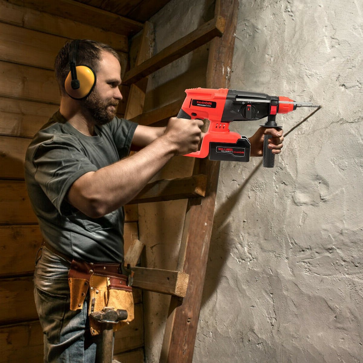 Electric Rotary Hammer Drill Cordless Lithium 20V — PRINTERS 3D