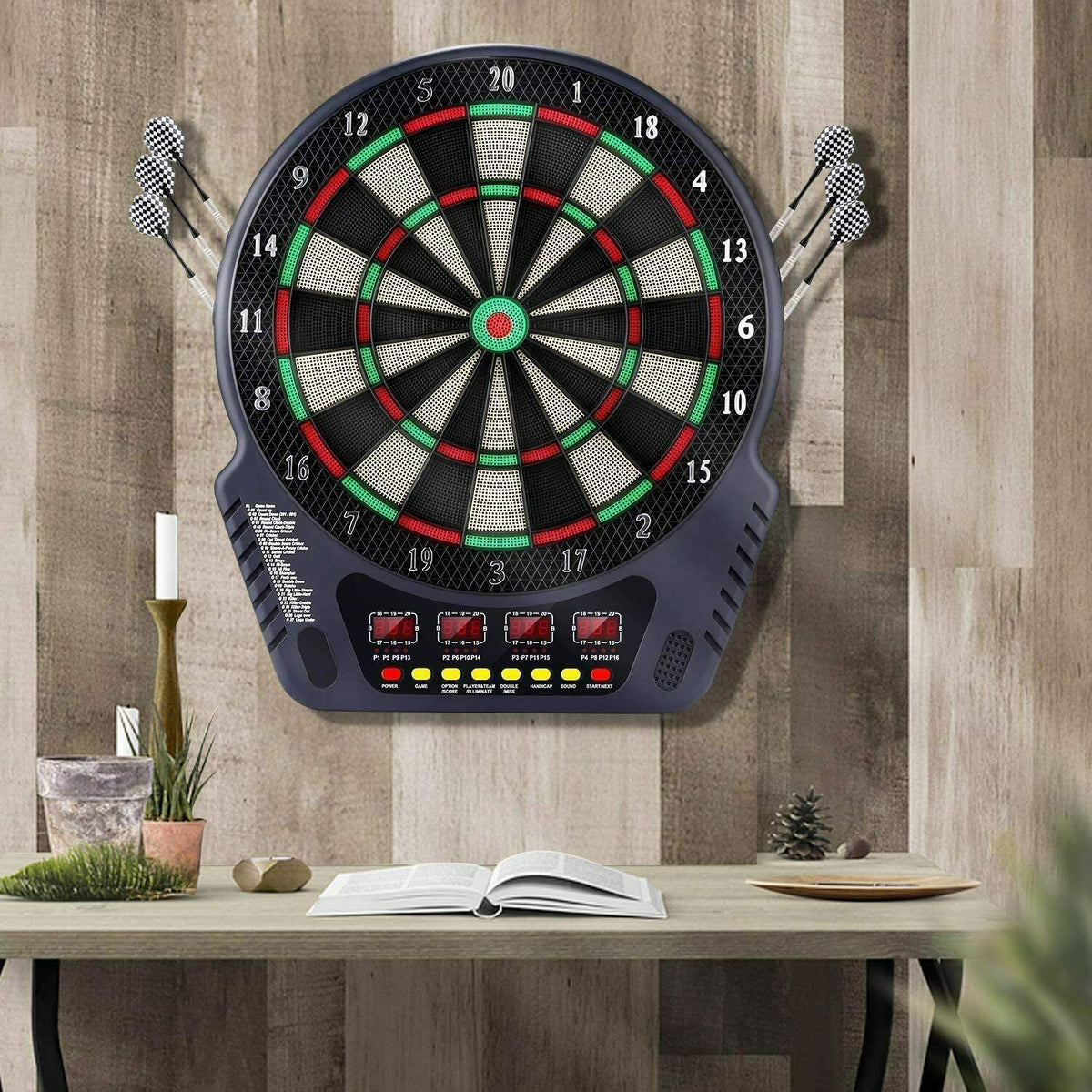 Premium Large Electronic Digital Soft Tip Dart Board — PRINTERS 3D