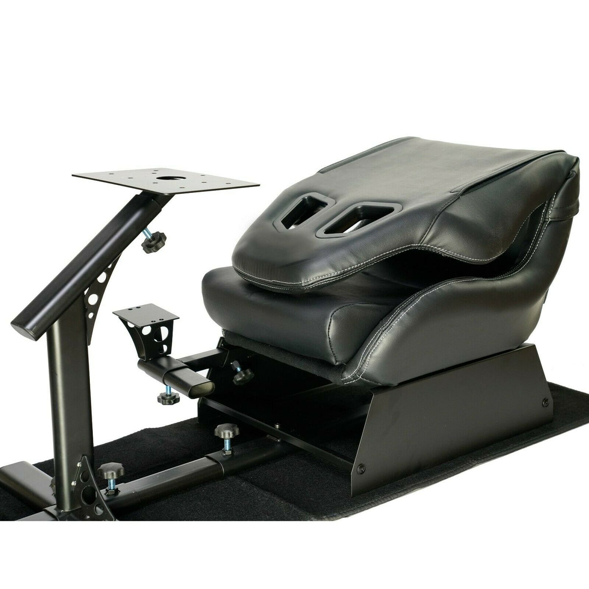 Premium Racing Seat Gaming Chair Simulator Cockpit Steering Wheel Stan ...