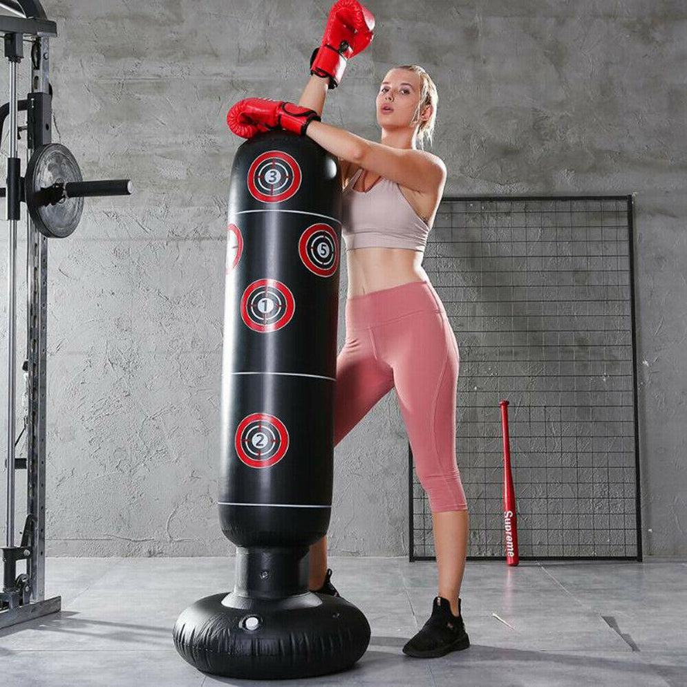 Stand Up Punching Bag Free Standing Inflatable Boxing Punching Bag ...